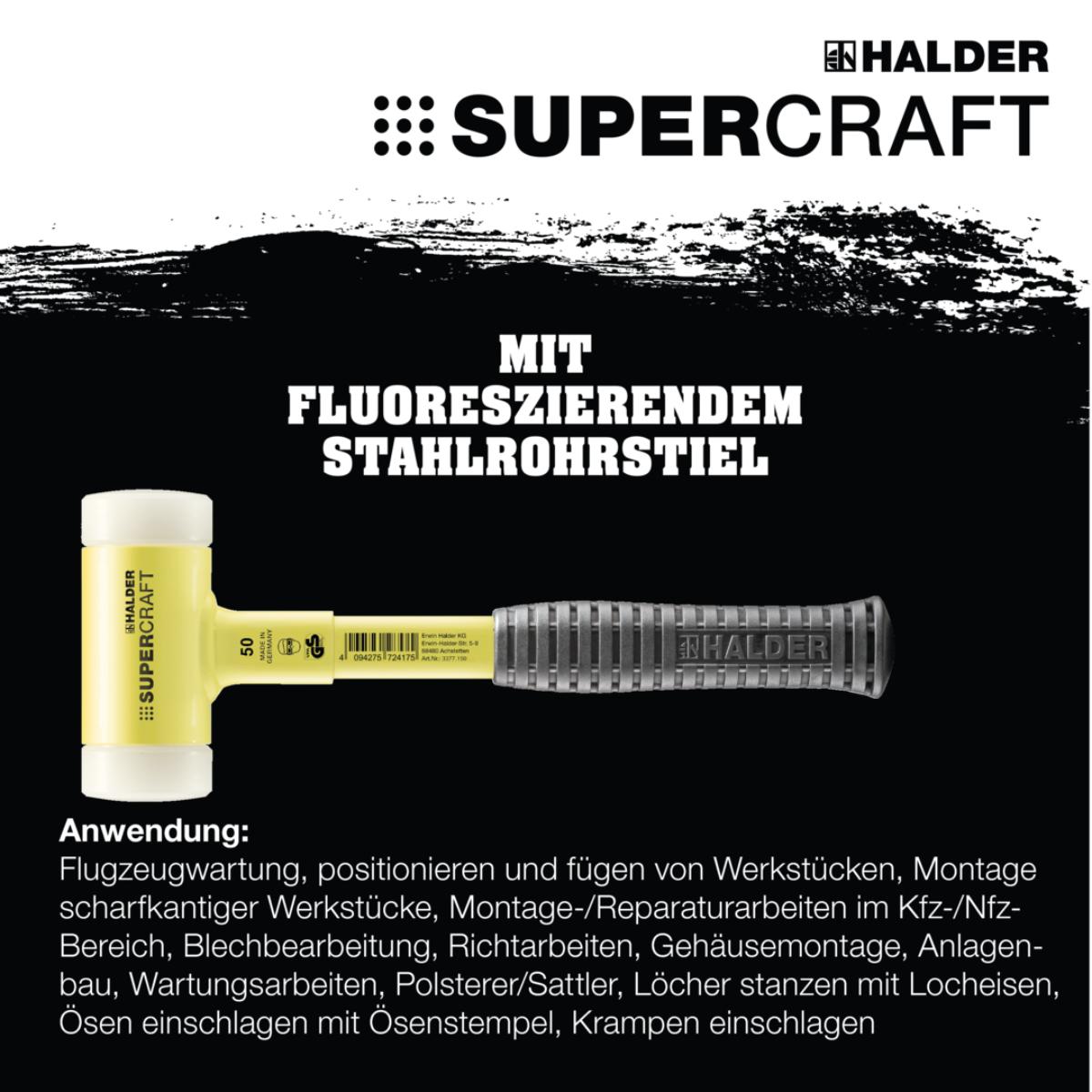 HALDER SUPERCRAFT - Schonhammer rückschlagfrei mit bruchsicherem ...